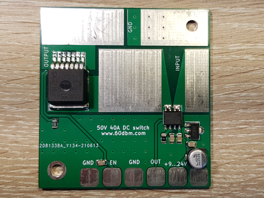 DC switch and current sensor 50V/40A - 60dBm.com Online Store